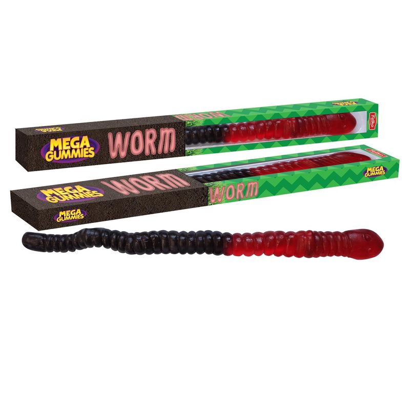 Mega Gummies Worm 1kg | Felko | Fri frakt over 500,-
