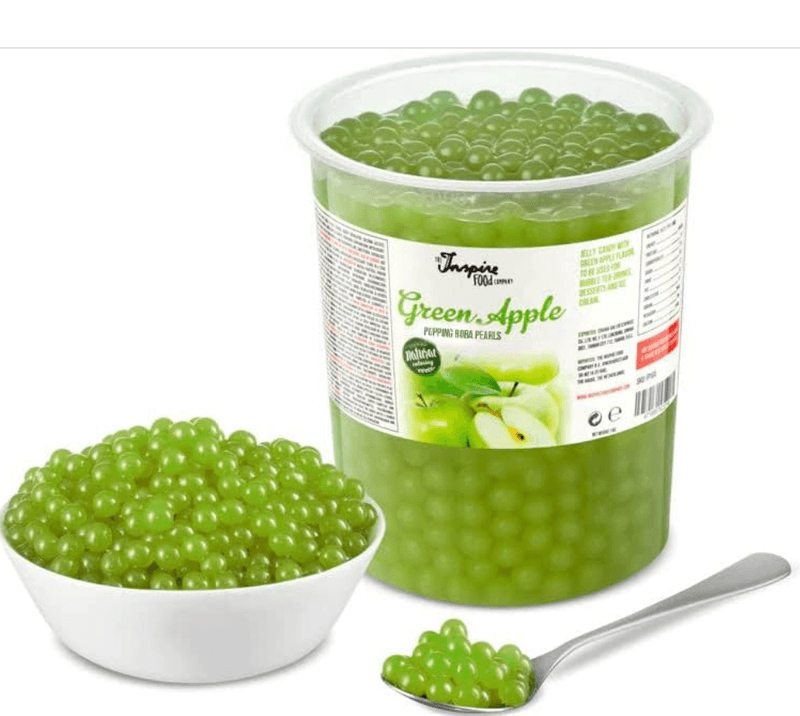 Popping Boba Green Apple Fruit Pearls 3,2kg | The Inspire Food Company ...
