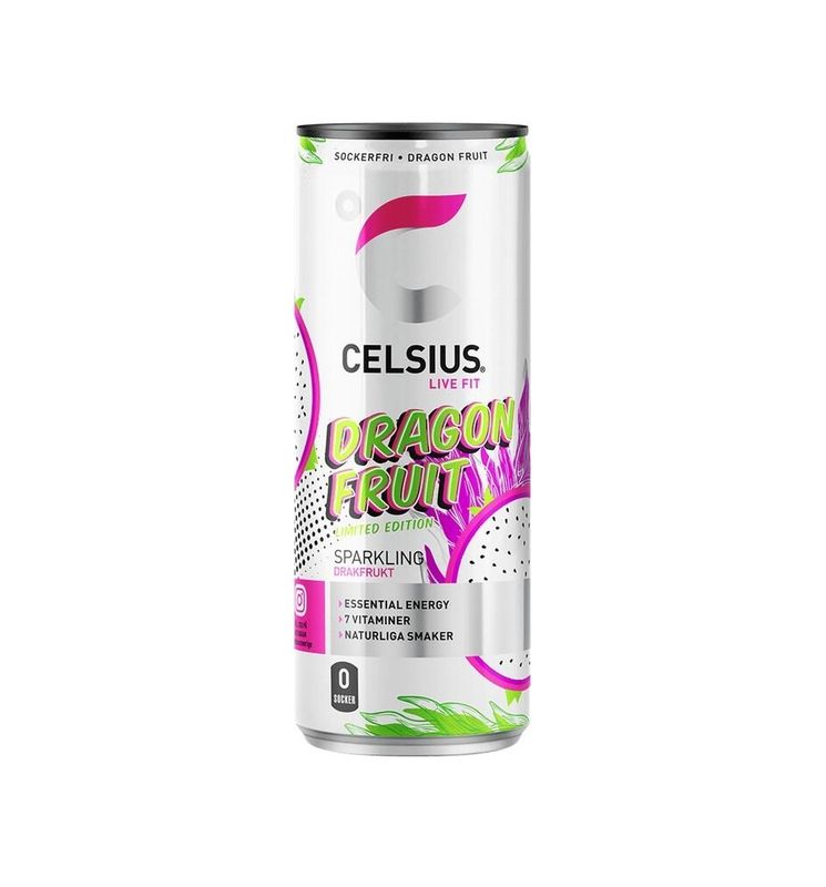 Celsius Dragon Fruit 355ml | | Fri frakt over 500,-